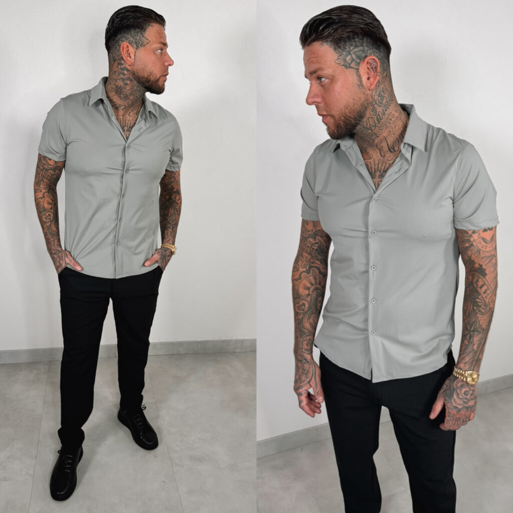 SILKY BLOUSE - grey - Manilo