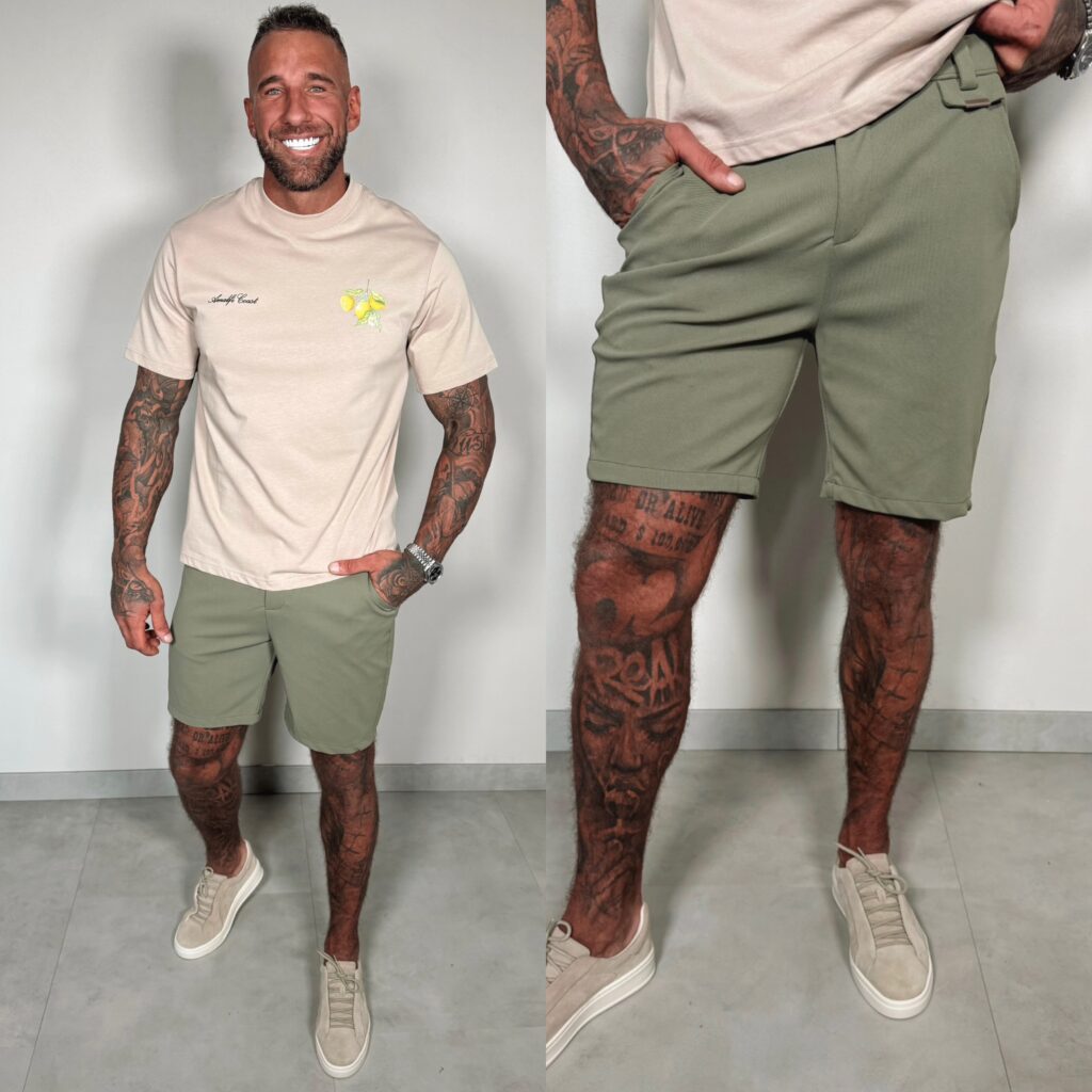 Stretch Chino Short - khaki - Manilo