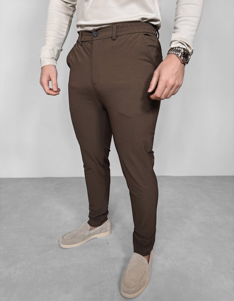 Super Stretch Tech Pantalon - Choco - Manilo